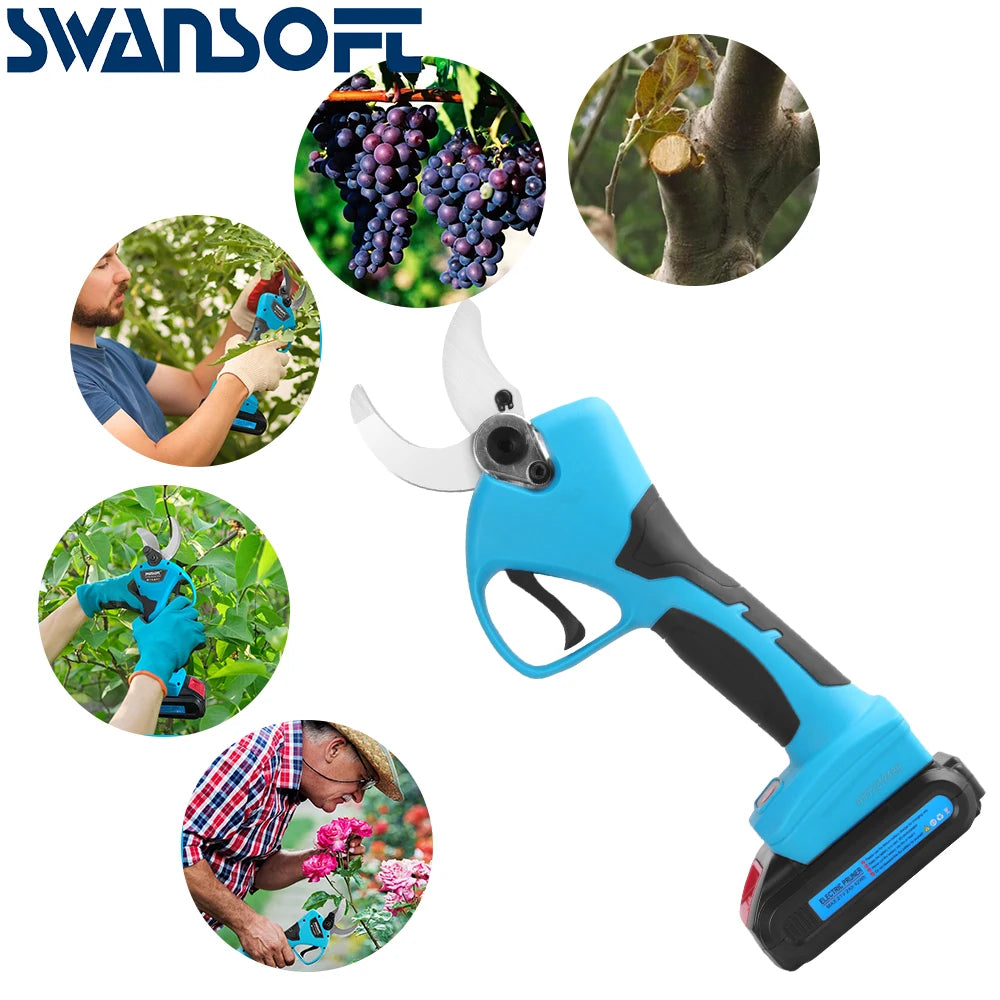 21V 40mm Professional Cordless Electric Pruning Shears SC-8605 Power C ...