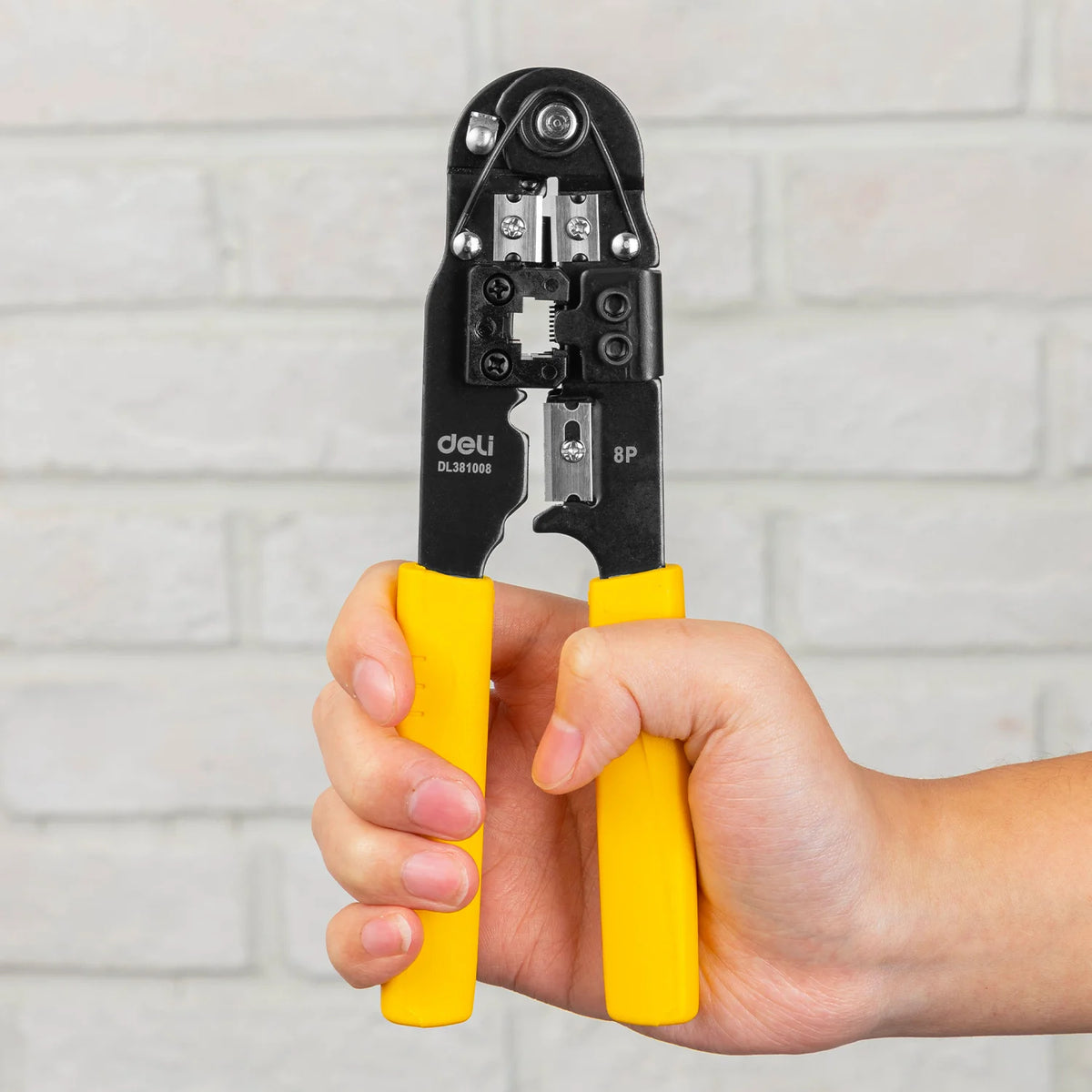 Deli Crimping Tool Ethernet Network LAN Cable Crimper Cutter Stripper ...