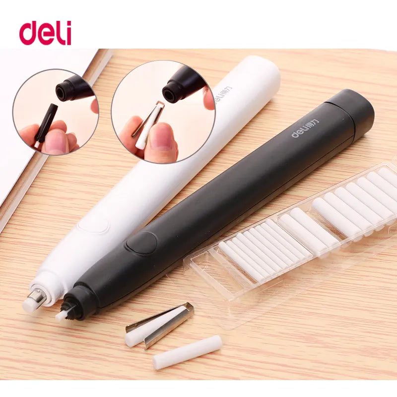 Deli Electric Eraser Pencil Drawing Mechanical Cute Kneaded Erasers fo ...