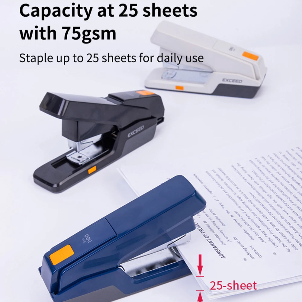 Deli Heavy Duty Stapler Effortles Stapler Paper Stapling Machine 25 Sh ...
