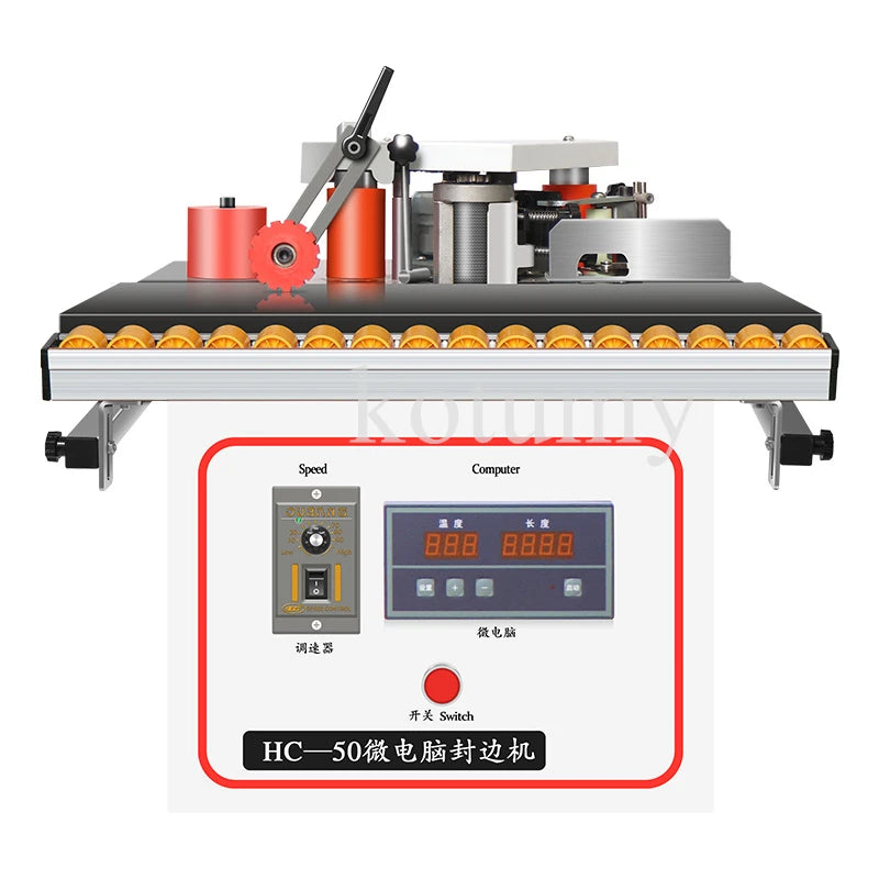 Madeira Borda pequena borda Banding Machine, tira automática Break bor ...
