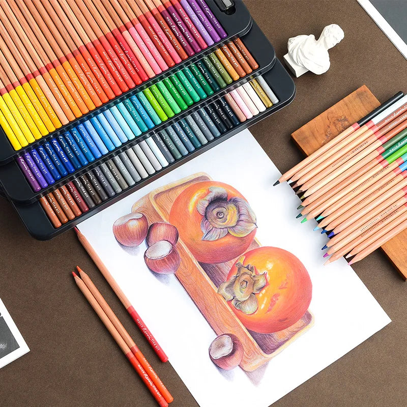Marco Renoir 120 Colors Professional Oil Color Pencil 12/24/48/72/100 ...
