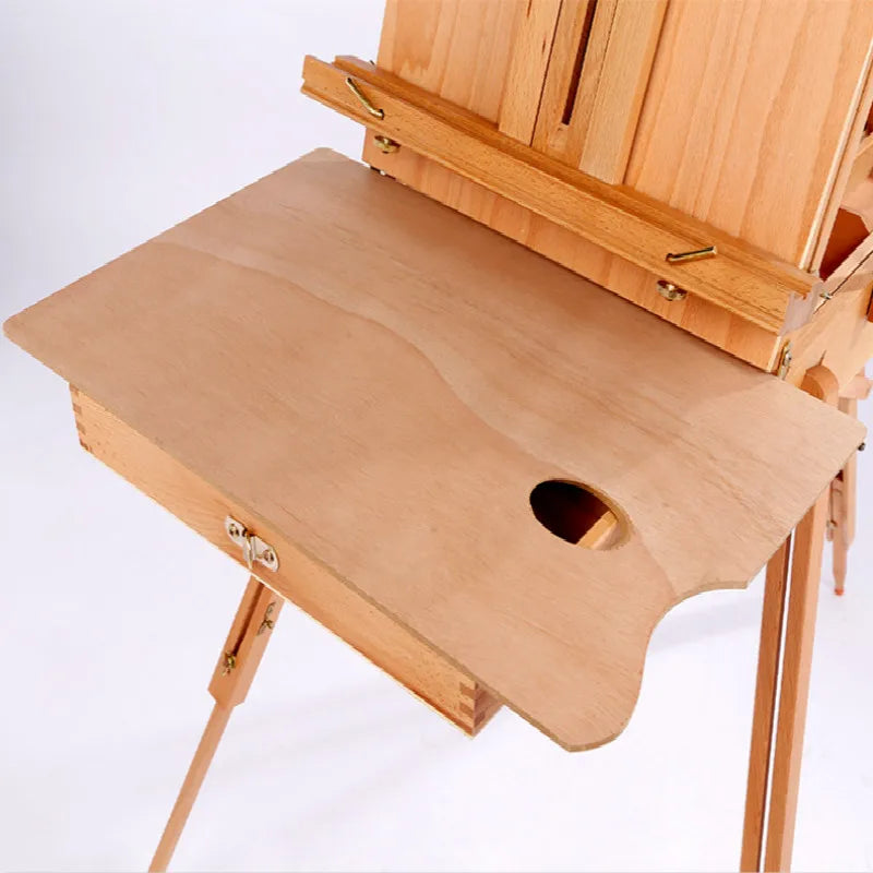 AOOKMIYA Oil Paint Box Gentleman Oil Paint Easel Portable Painting Box