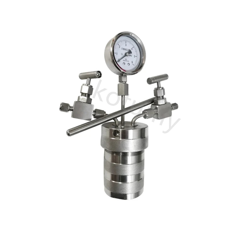 Síntese hidrotermal Autoclave Reactor Vessel, Inlet Outlet Gauge, 50ml ...