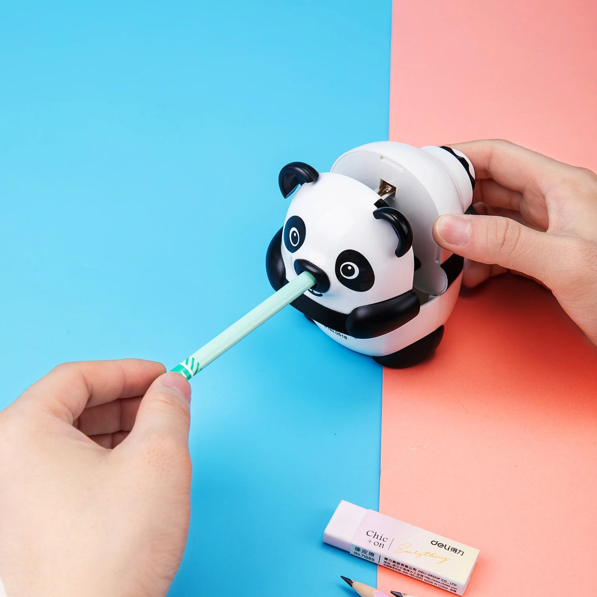 Deli Rotary pencil Sharpener Cutter Cute Child Gift Kids Sharpener Kni ...