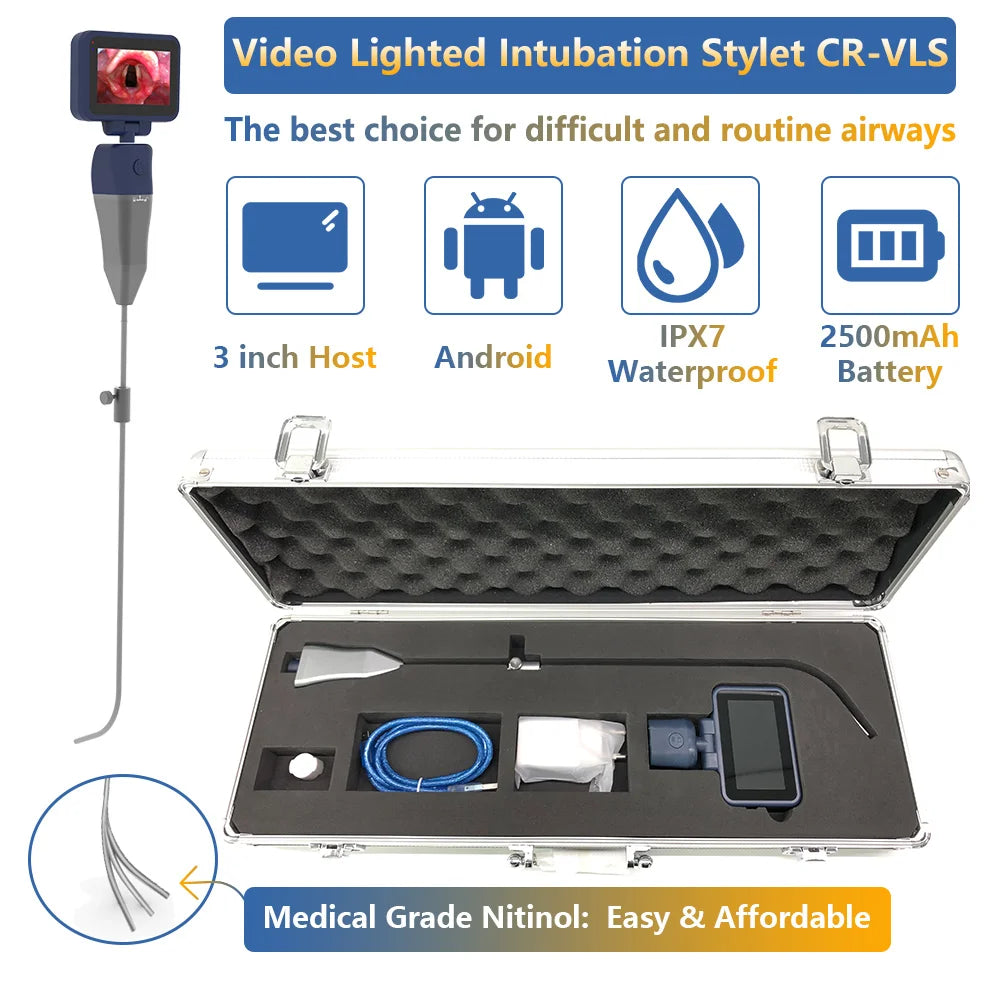 Video Intubation laryngoscope Nickel-titanium Alloy Flexible Intubatio ...