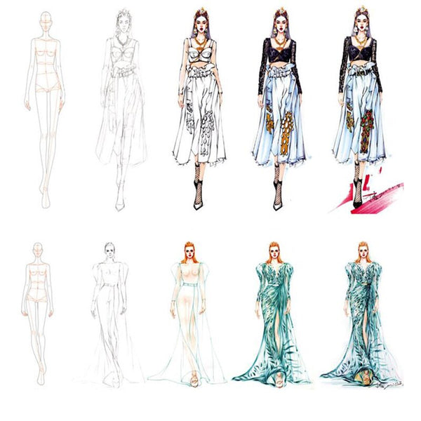 Fashion Design Sketches Template