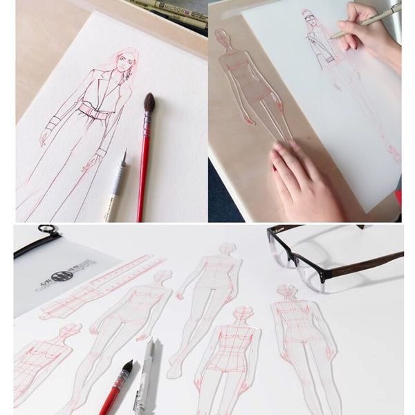 Fashion Design Ruler Cloth Design Line Drawing Apparel Garment Protot ...