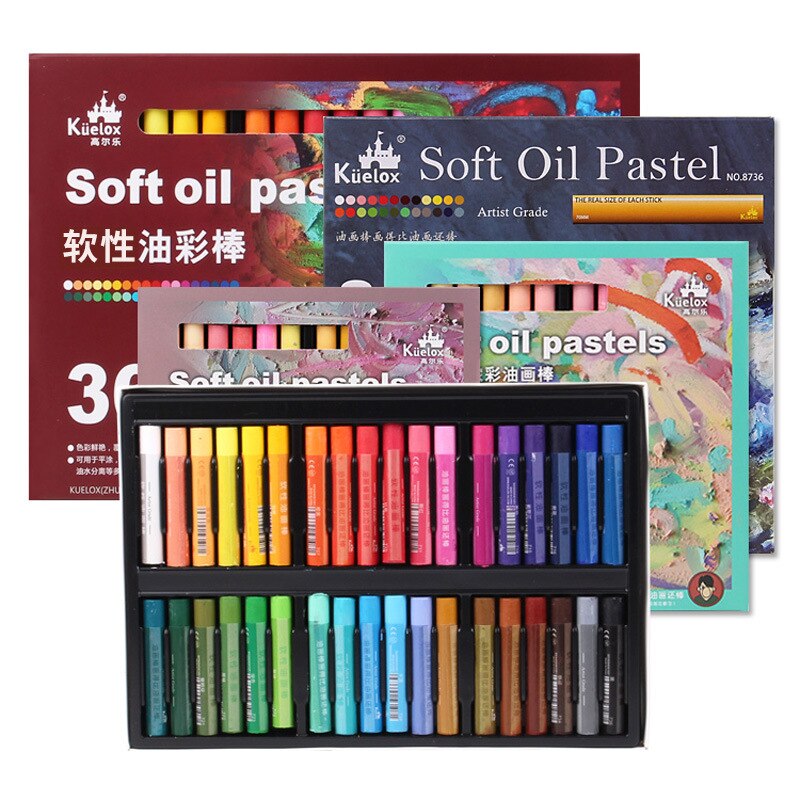 Kuelox Soft Oil Pastel Macaron/Morandi/Skin/Black Color Artist Painti ...