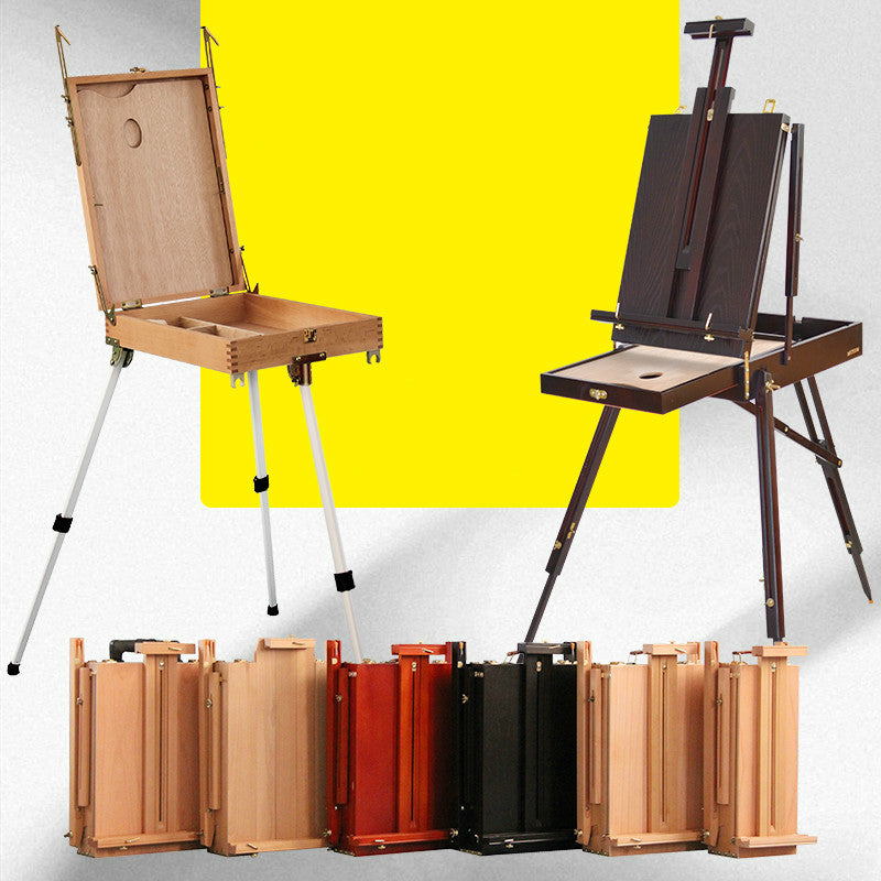 AOOKMIYA Wooden Easel Caballete De Pintura Portable Easel Box Painting